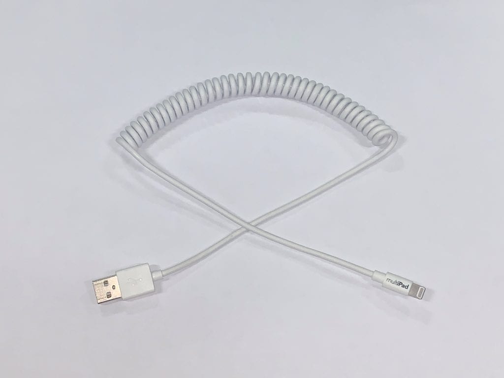 MultiPad Coiled Lightning Cable - Multipad